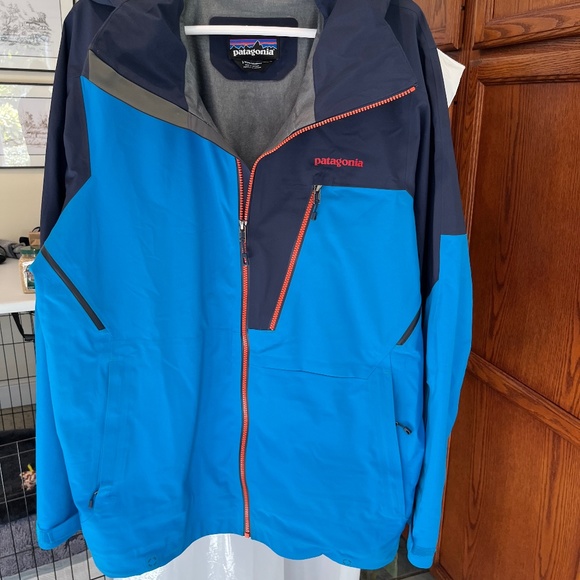 Patagonia | Jackets & Coats | Patagonia Size L Blue Waterproof Ski ...